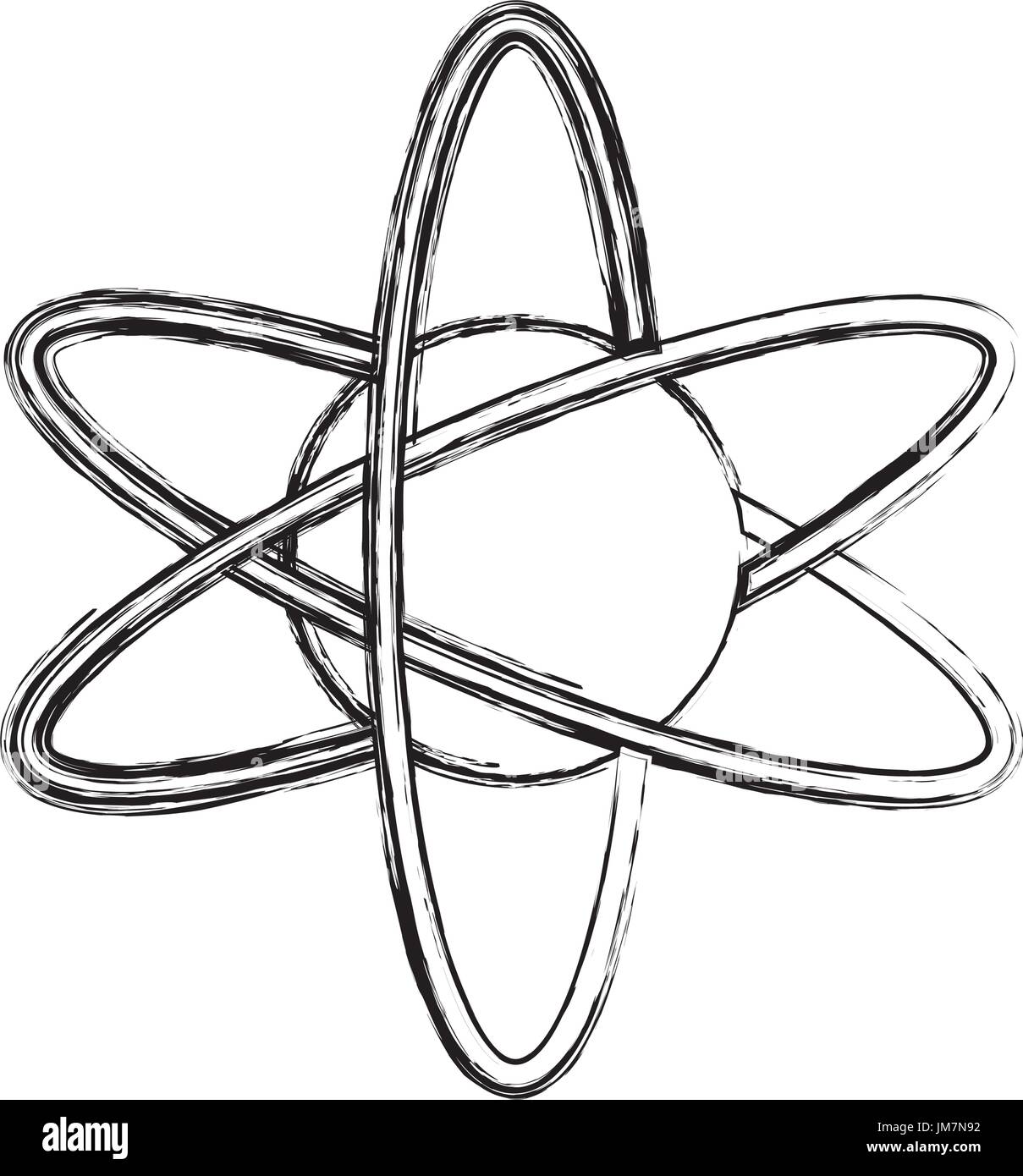 Atom science symbol Stock Vector Image & Art - Alamy