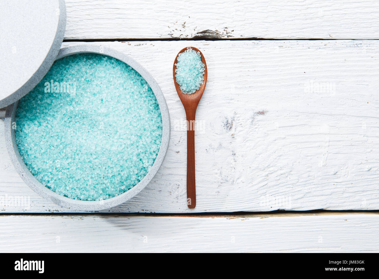 Blue salt container hi-res stock photography and images - Alamy