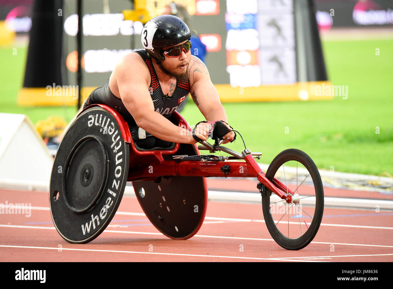 Curtis Thom competing in the World Para Athletics Championships in the ...