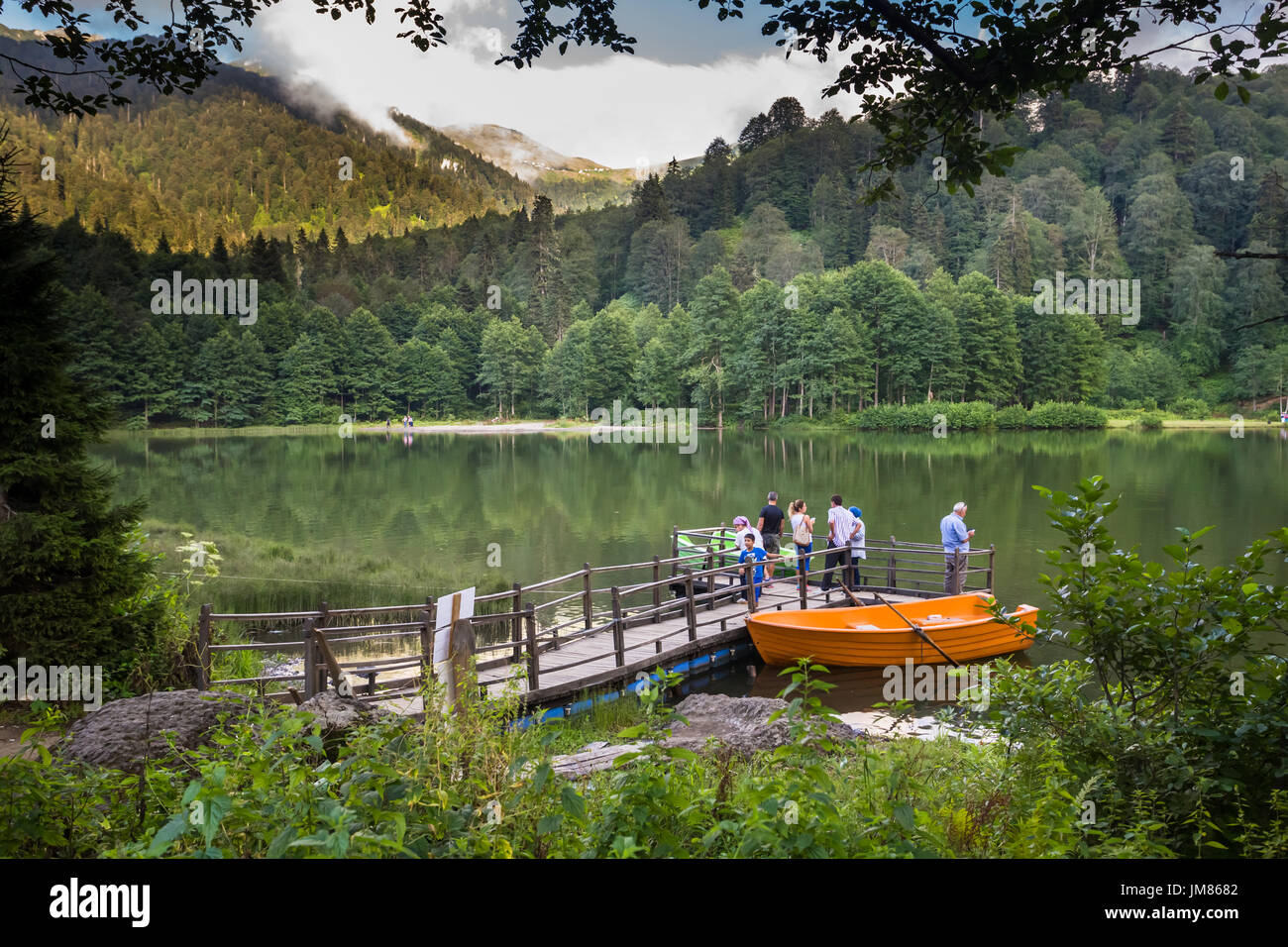 Landscape view of Karagol (Black lake) a popular destination for ...