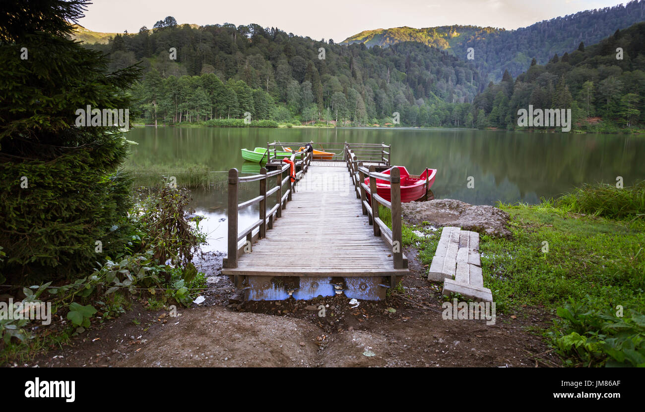 Landscape view of Karagol (Black lake) a popular destination for ...