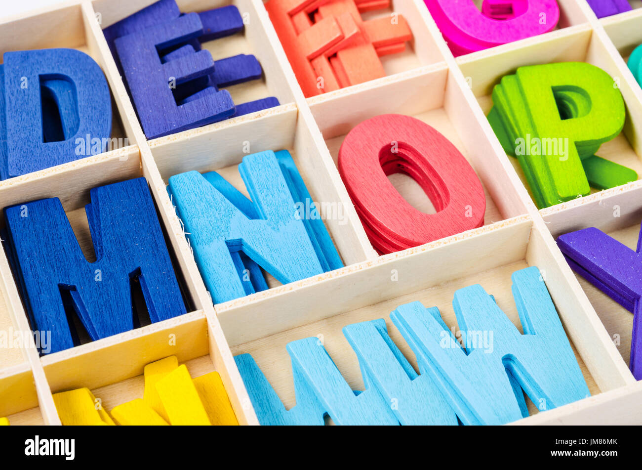 Wood letters hi-res stock photography and images - Alamy