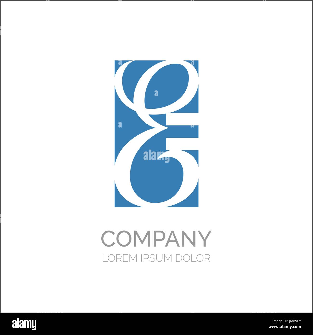 Creative E letter vector logo design. Vector sign. Character logotype ...