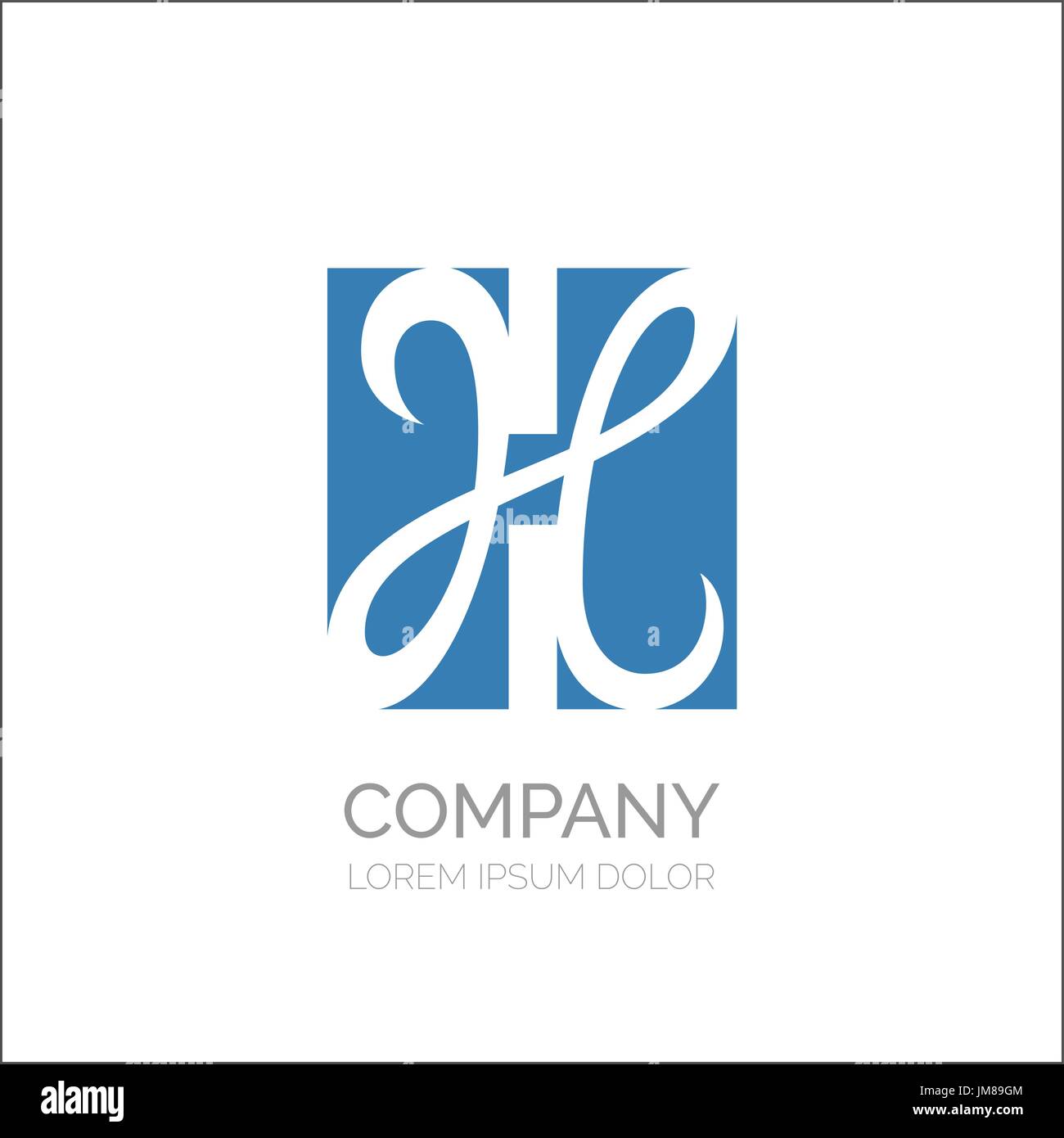 Creative H letter vector logo design. Vector sign. Character logotype ...