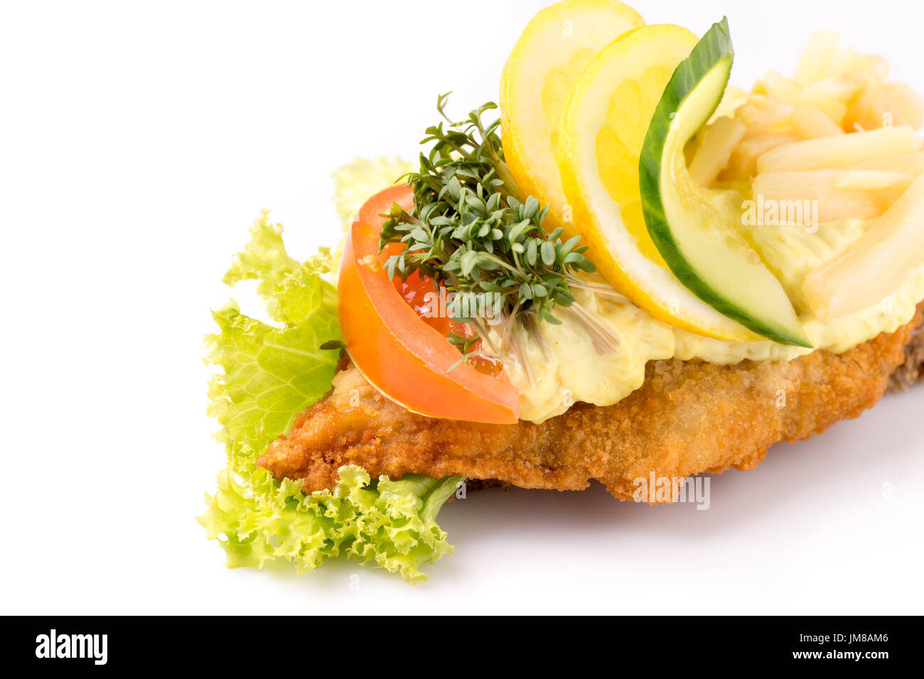 Danish specialties and national dishes, high-quality open sandwich ...