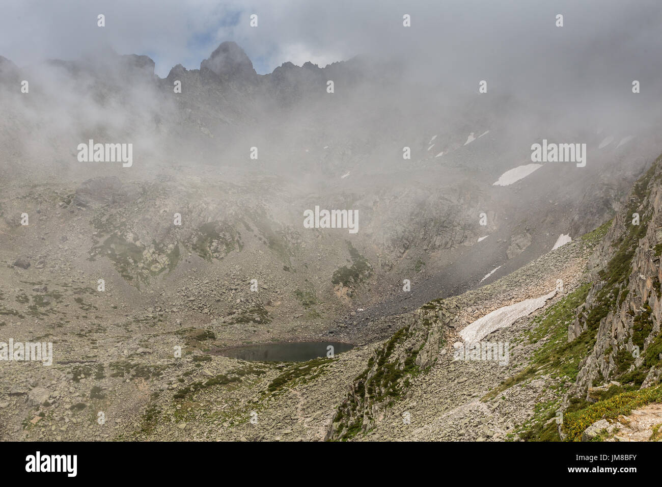 Glacial lake on the top of the Kackar Mountains or simply Kackars, in ...