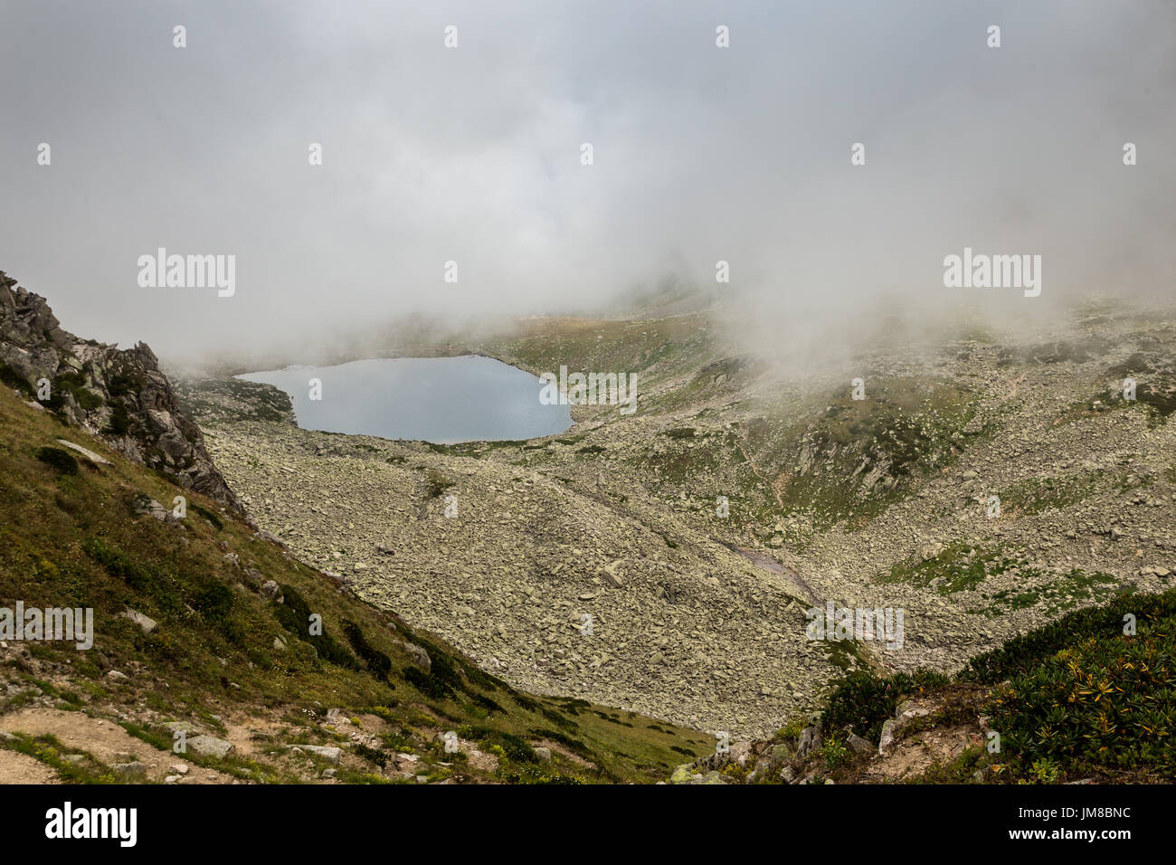 Glacial lake on the top of the Kackar Mountains or simply Kackars, in ...