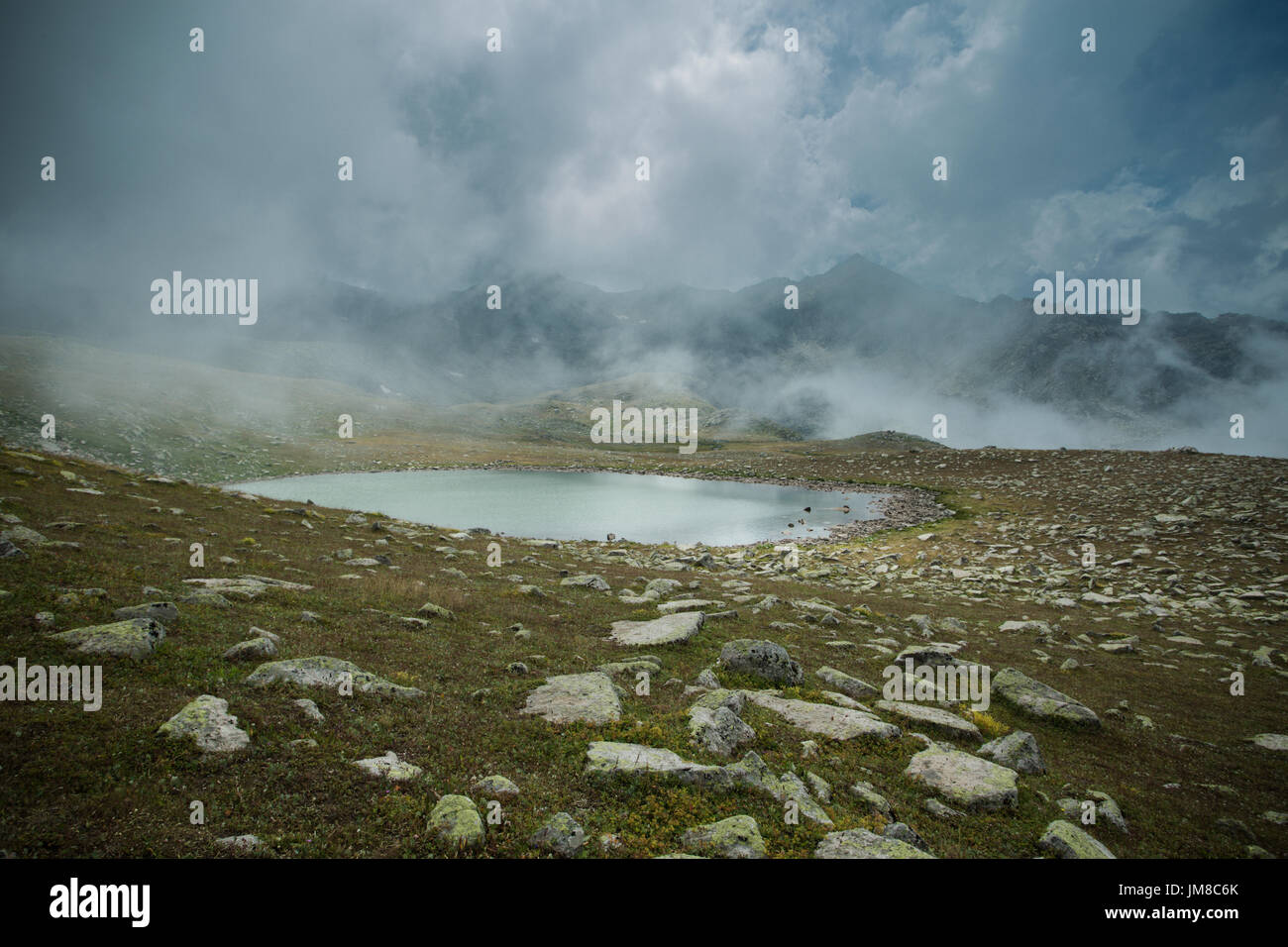 Glacial lake on the top of the Kackar Mountains or simply Kackars, in ...