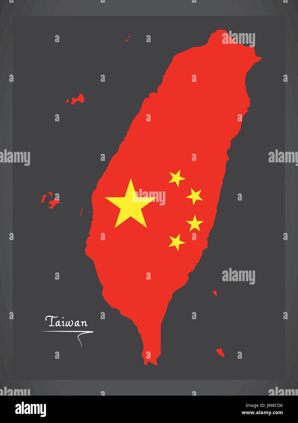 China flag and taiwan map hi-res stock photography and images - Alamy