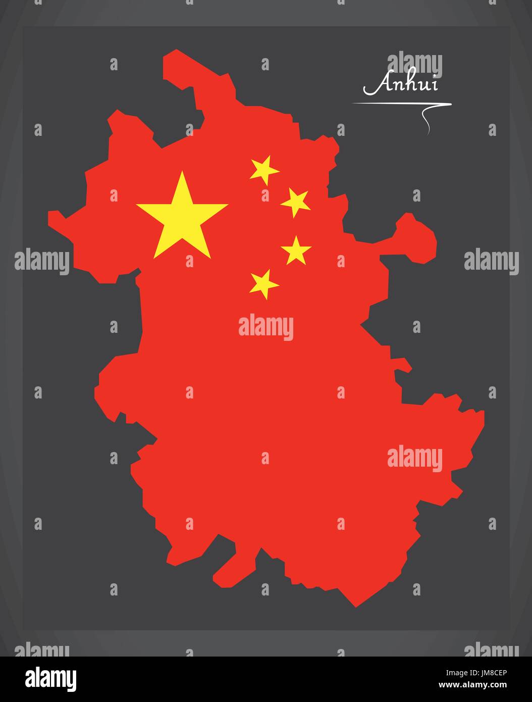 Map of anhui hi-res stock photography and images - Alamy