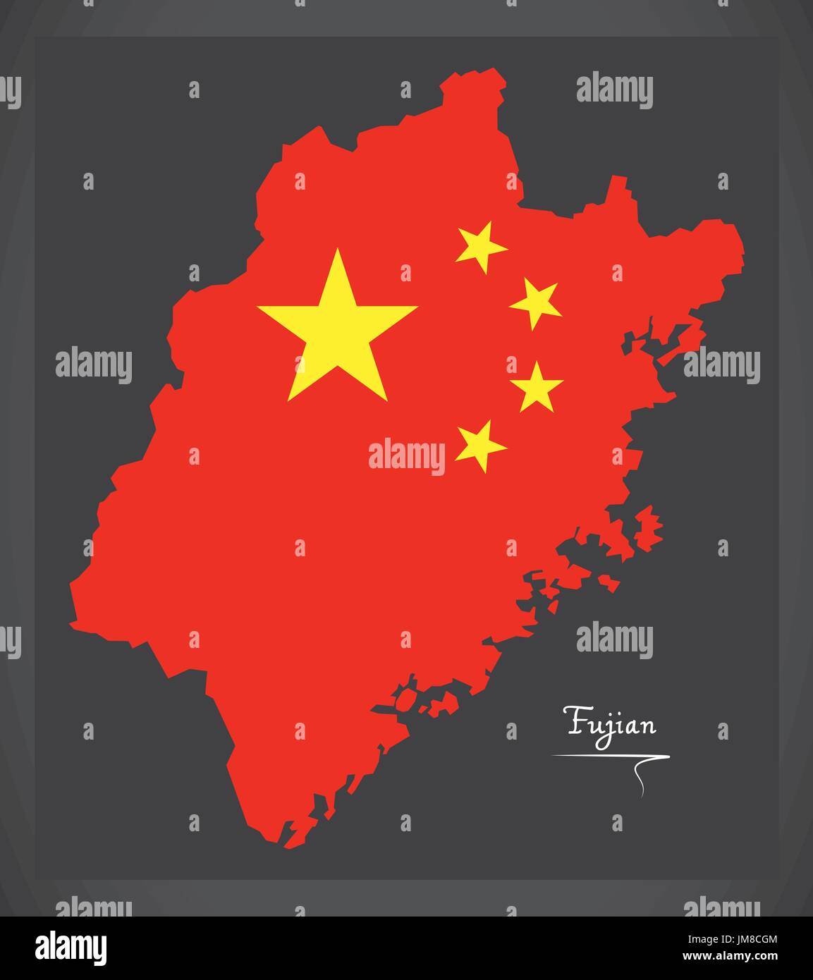 Fujian map Stock Vector Images - Alamy