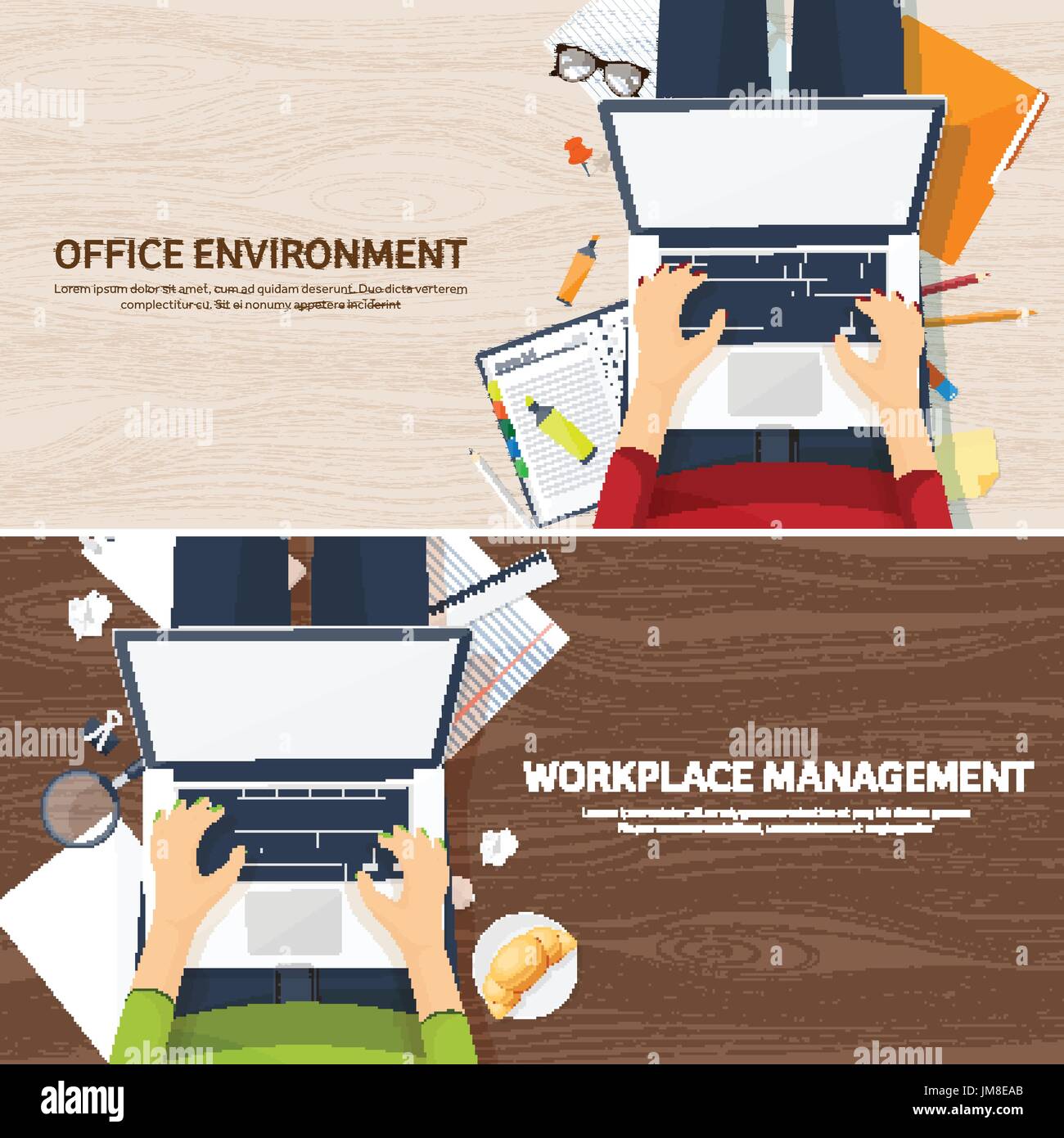 Workspace documents Stock Vector Images - Alamy