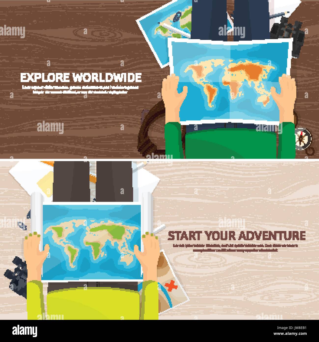 Travel and tourism. Flat style. World, earth map. Globe. Trip, tour ...