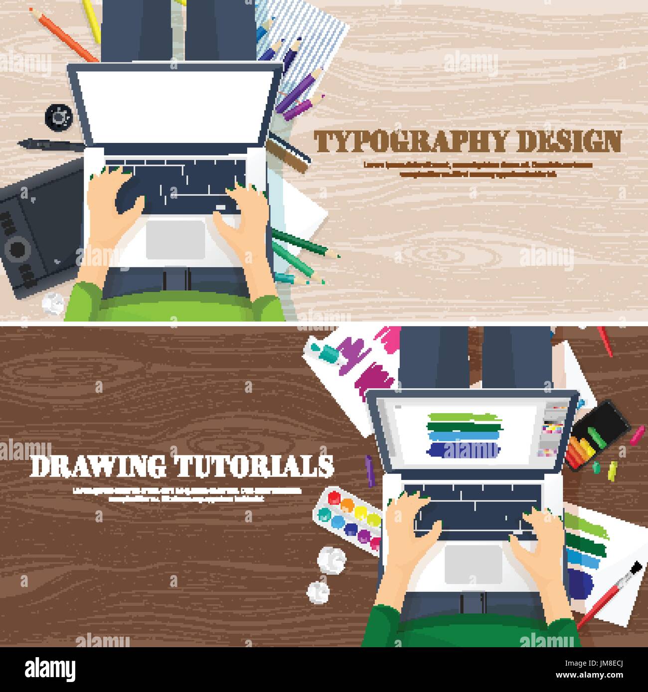 Graphic web design. Drawing and painting. Development. Illustration ...