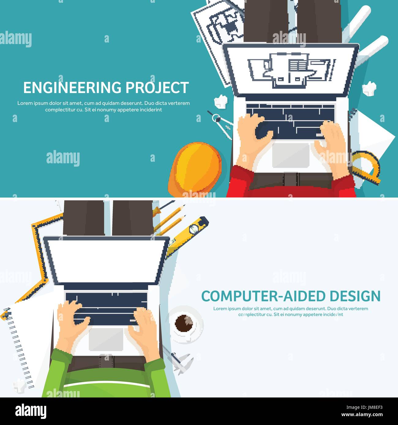 Vector illustration. Engineering and architecture. Drawing ...