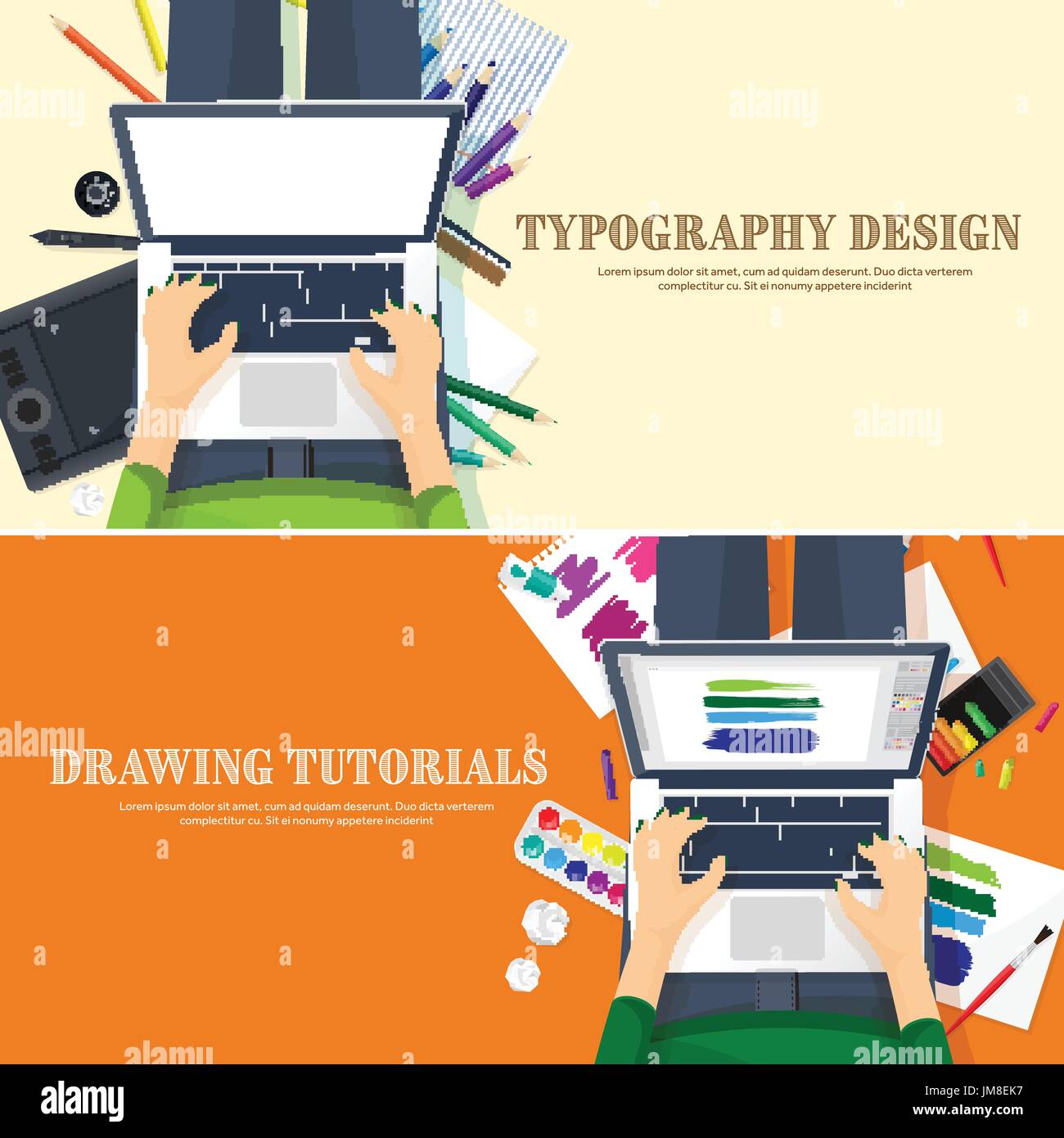 Graphic web design. Drawing and painting. Development. Illustration ...