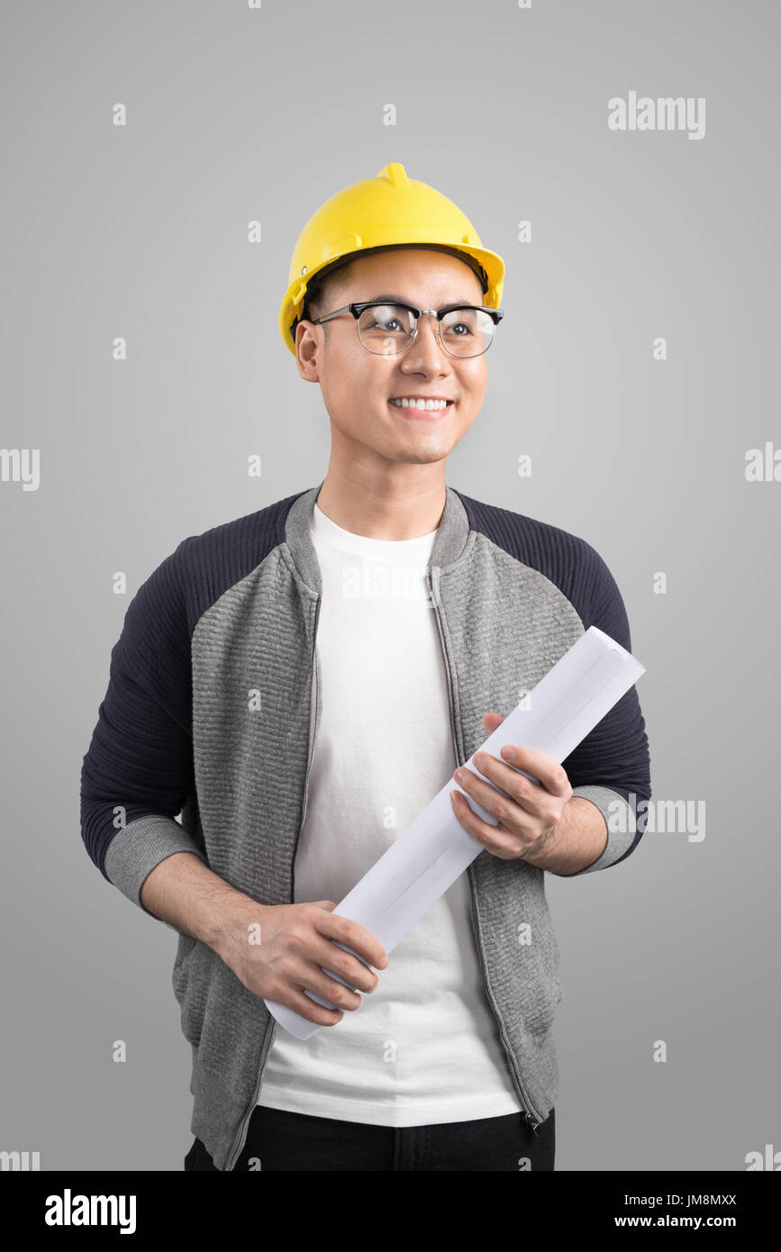 Civil engineer male hard hat hi-res stock photography and images - Alamy