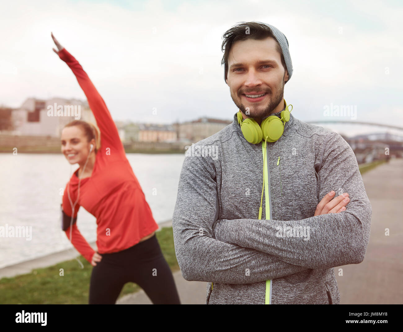 Warming up scene hi-res stock photography and images - Alamy