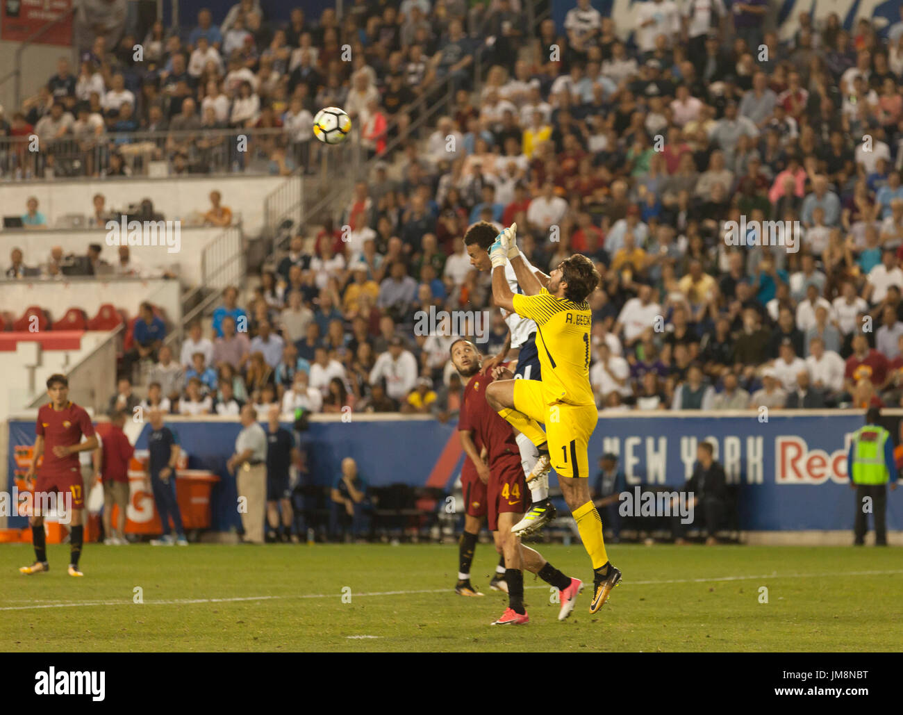 Harrison, United States. 25th July, 2017. Goalkeeper Alisson Becker (1 ...