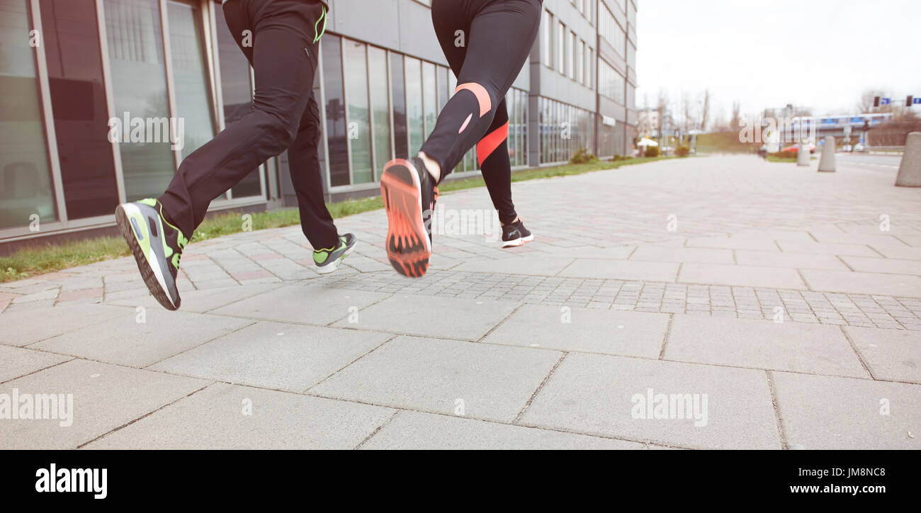 Muscular runners hi-res stock photography and images - Alamy