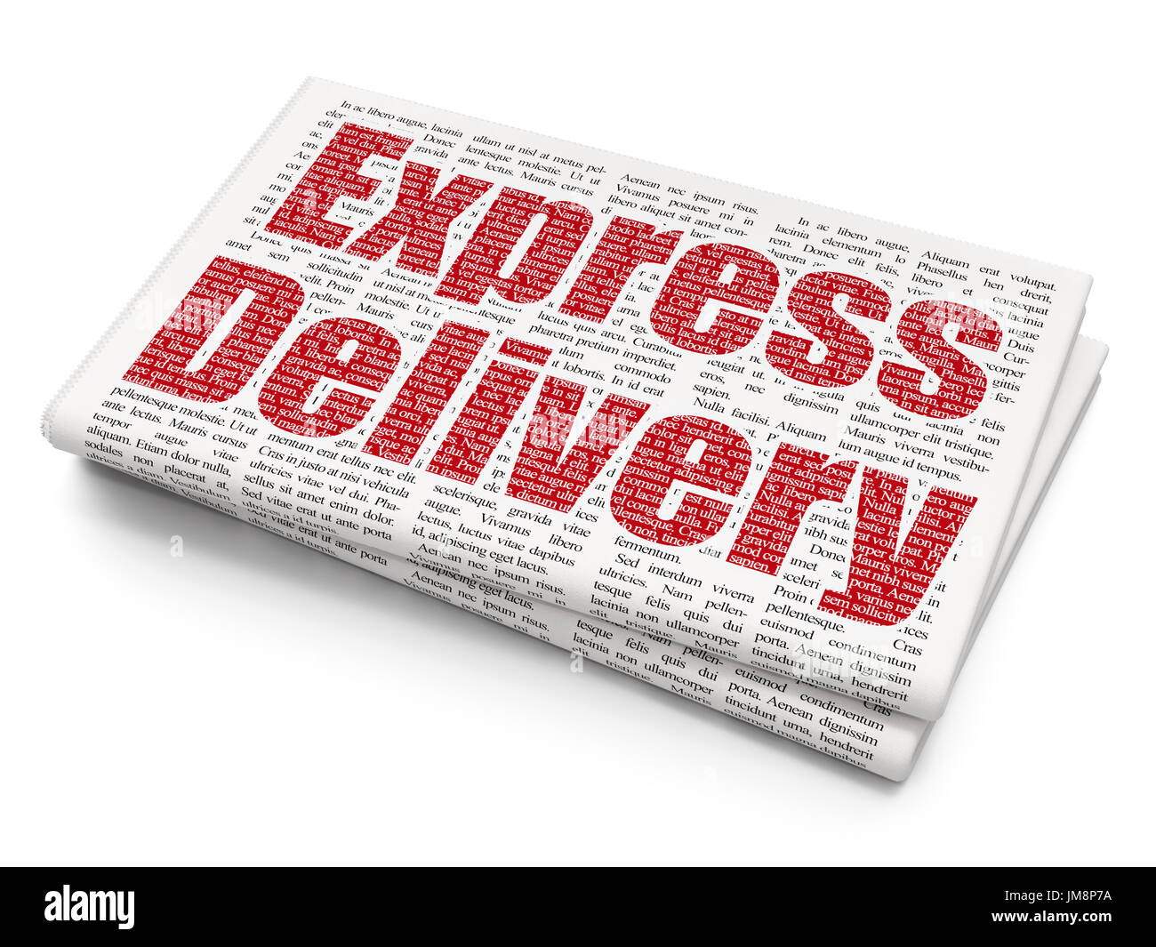 Business concept: Express Delivery on Newspaper background Stock Photo ...
