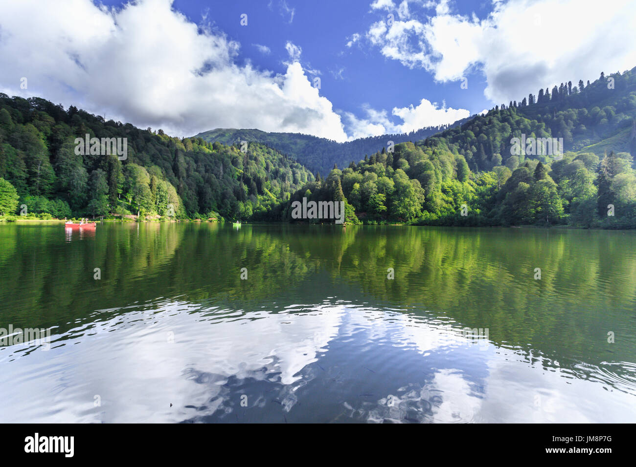 Landscape view of Karagol (Black lake) a popular destination for ...