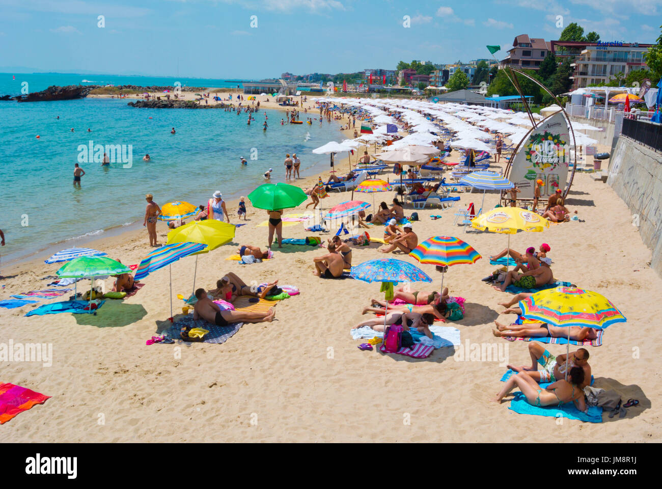 Central Beach, Ravda, Black sea coast, Bulgaria Stock Photo - Alamy