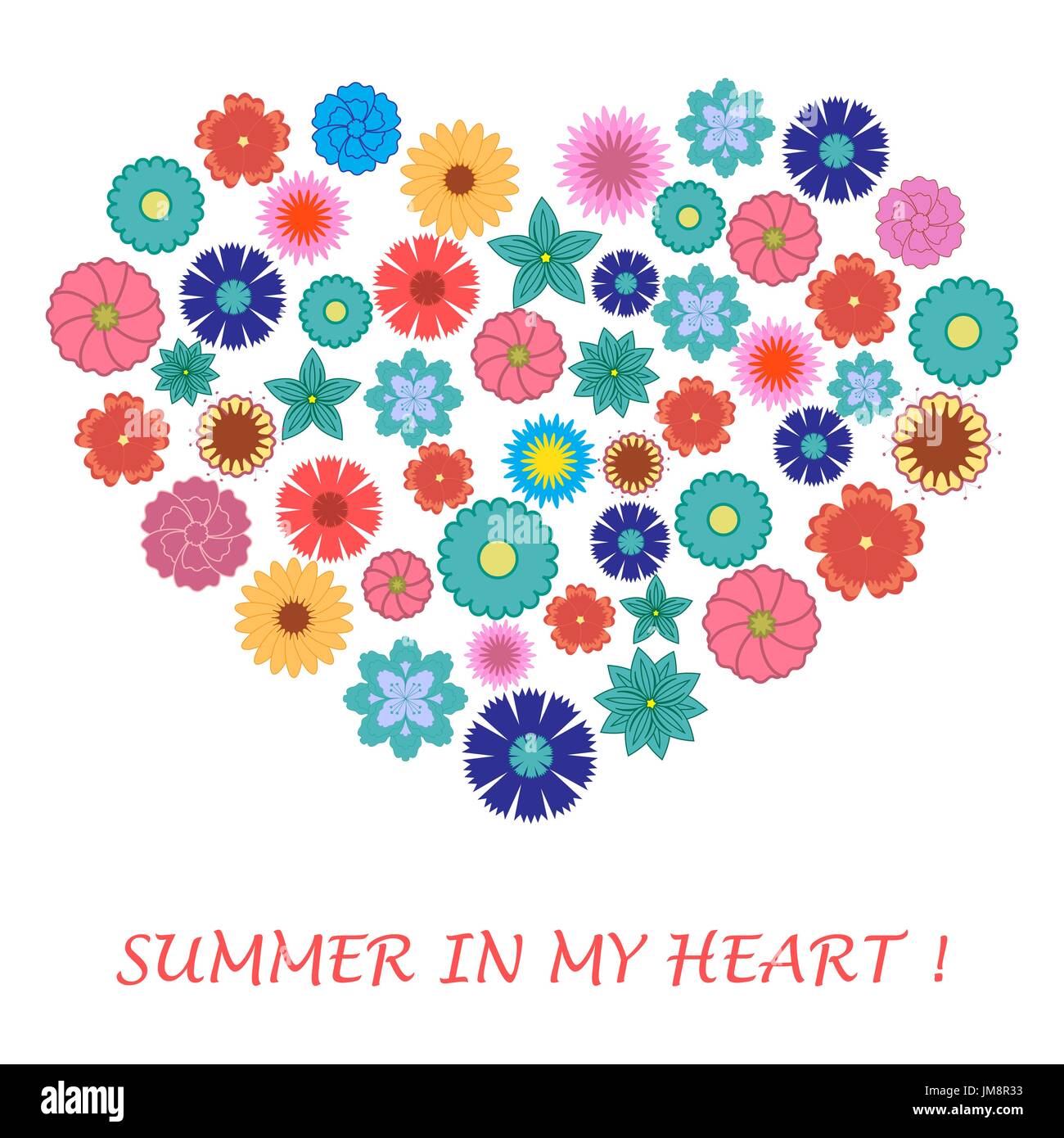 Heart symbol laid out Stock Vector Images - Alamy