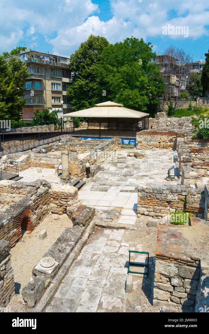 Older Roman Thermae, Roman thermal baths, Varna, Bulgaria Stock Photo ...