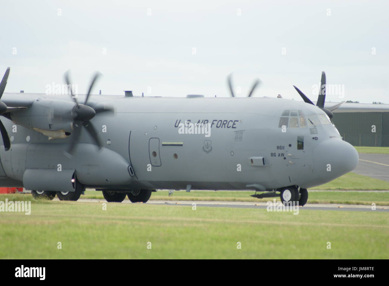 Four engine turboprop military transport aircraft hi-res stock ...