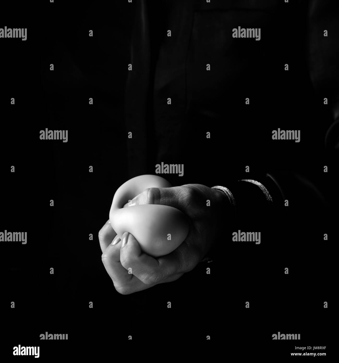 Woman hand isolated relaxation Black and White Stock Photos & Images ...