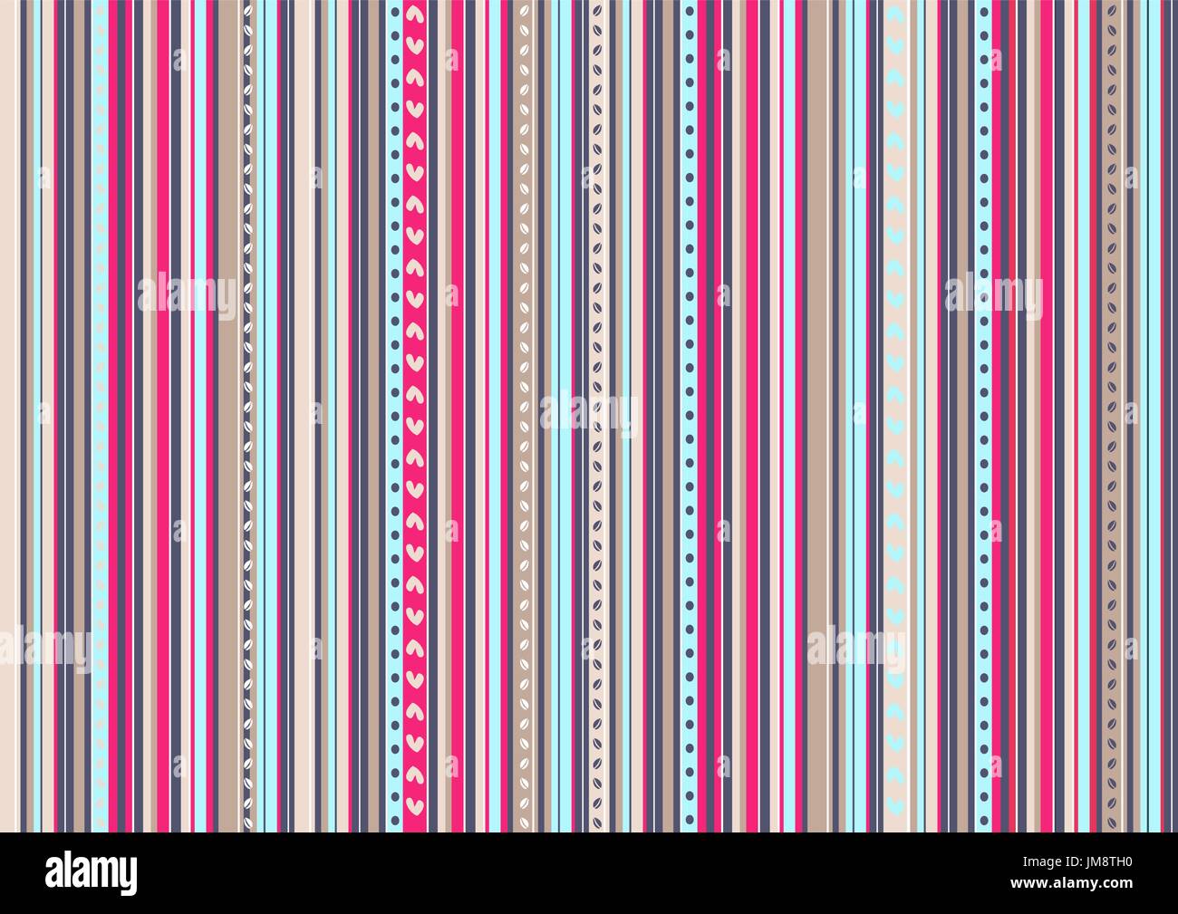 Tribal vector seamless pattern. Hand drawn abstract background Stock ...