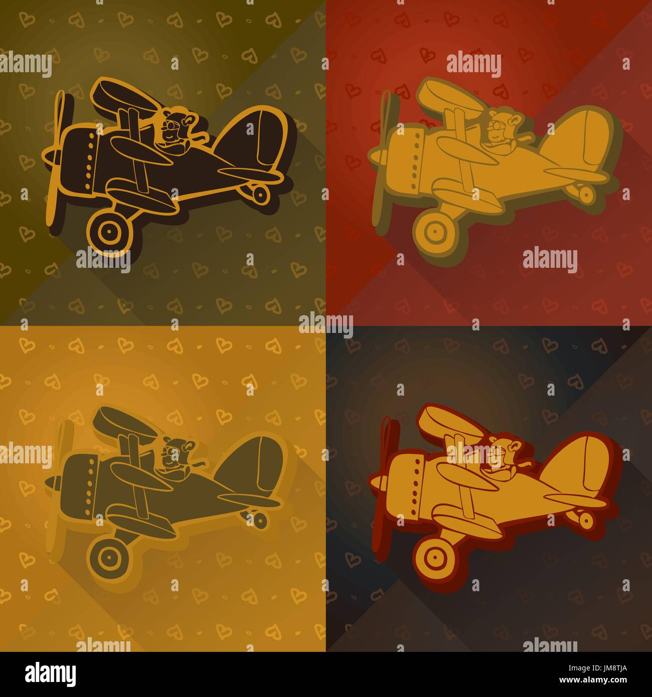 Helicopter. Cute Hand Drawn Vector illustration, Vintage Paper Texture ...