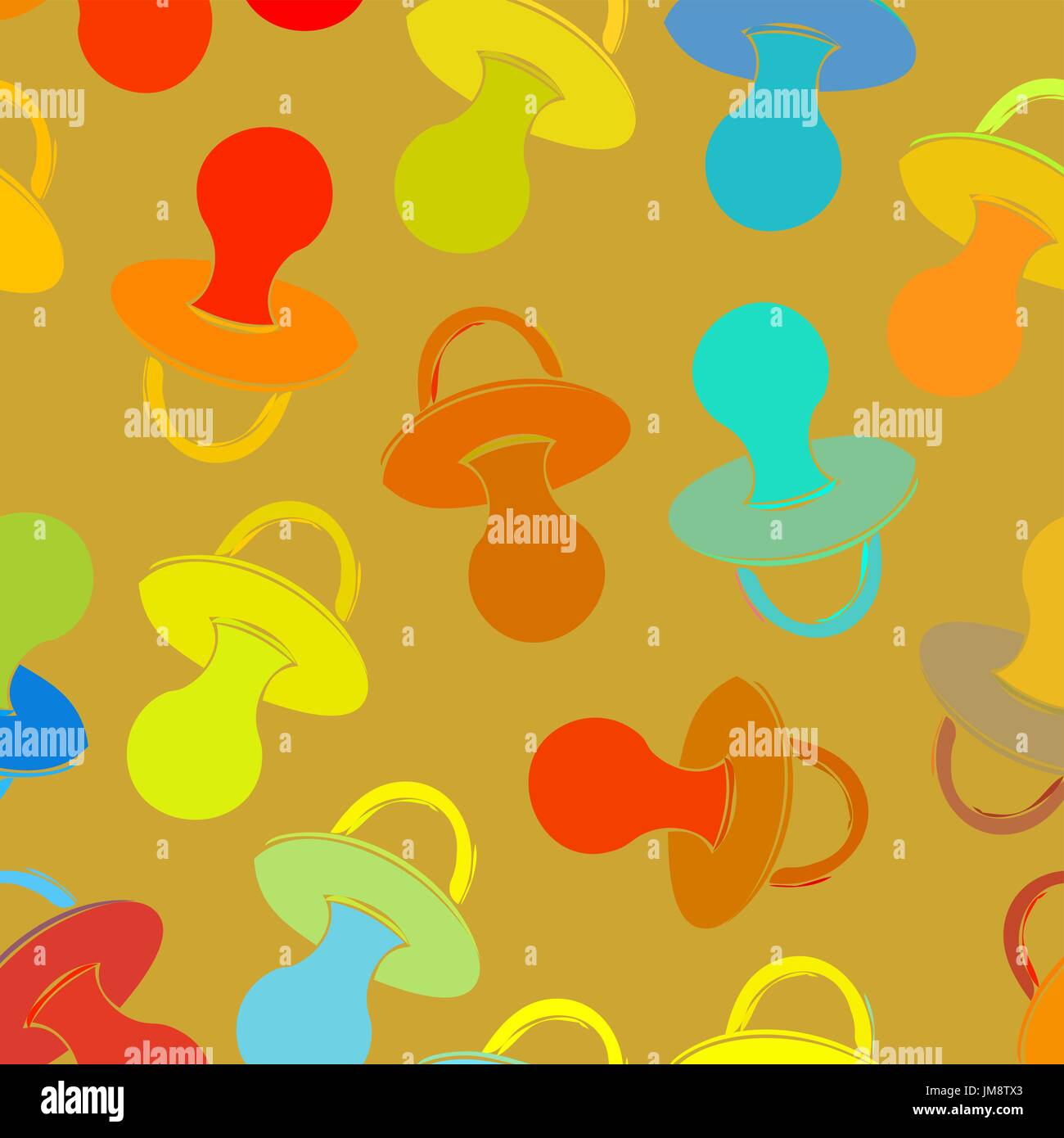 vector Seamless Baby Background. 10eps. vector illustration Stock ...