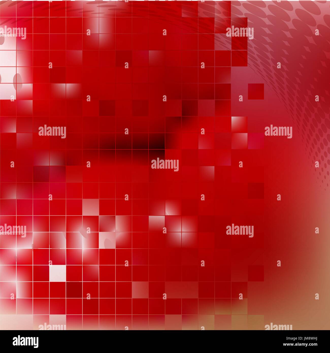 Red technology background with seamless circle perforated plastic Stock ...