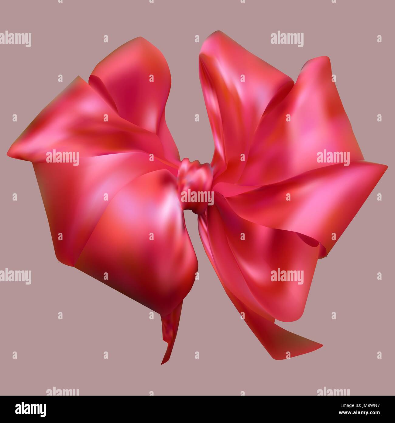beautiful silk bow. vector illustration. 10 eps Stock Vector Image ...