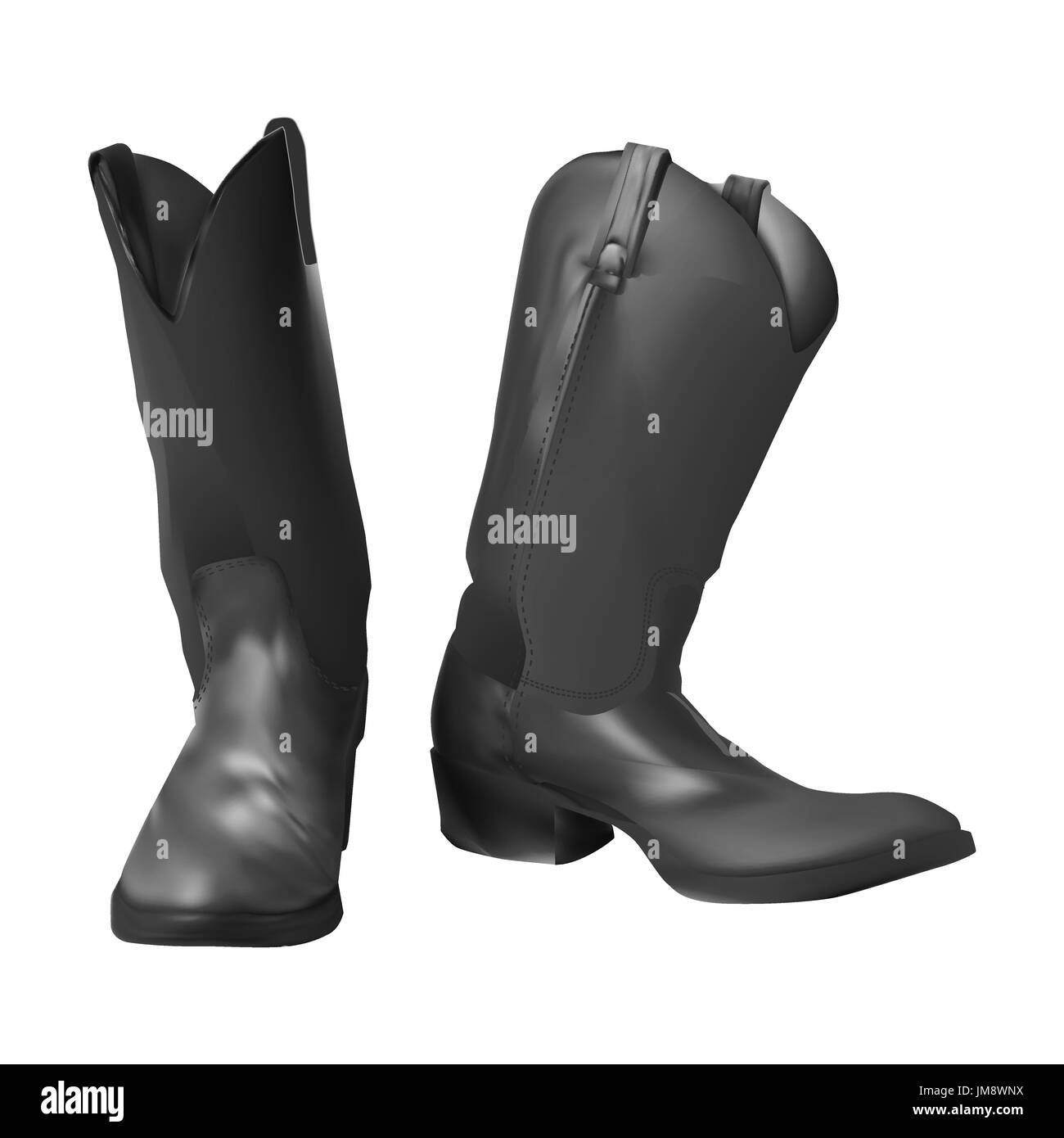 beautiful cowboy boots. Vector illustration. 10 eps Stock Vector Image ...