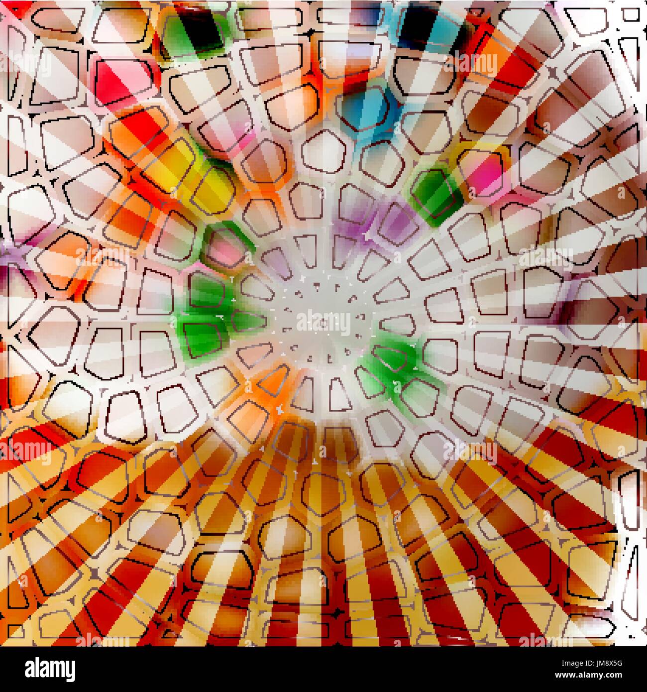 vector abstract circular pattern in 10eps. vector illustration Stock ...