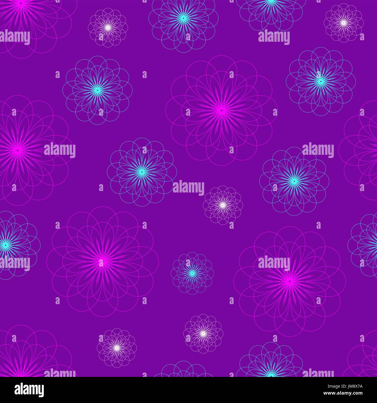 Seamless floral purple flower vector wallpaper pattern Stock Vector ...