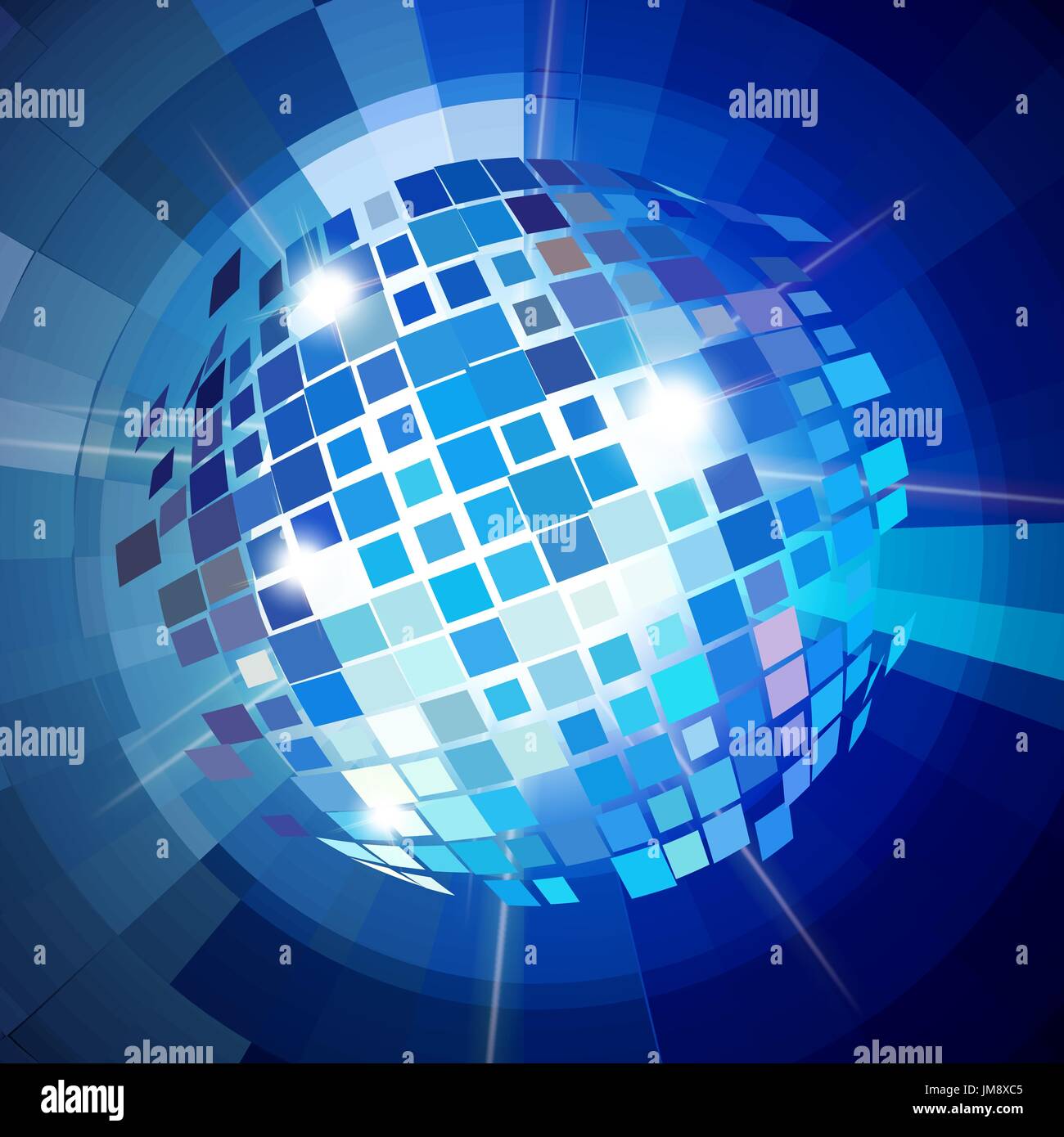Disco ball explosion. vector illustration. 10 eps Stock Vector Image ...