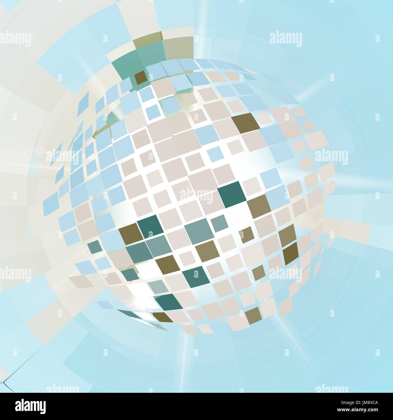 Disco ball explosion. vector illustration. 10 eps Stock Vector Image ...
