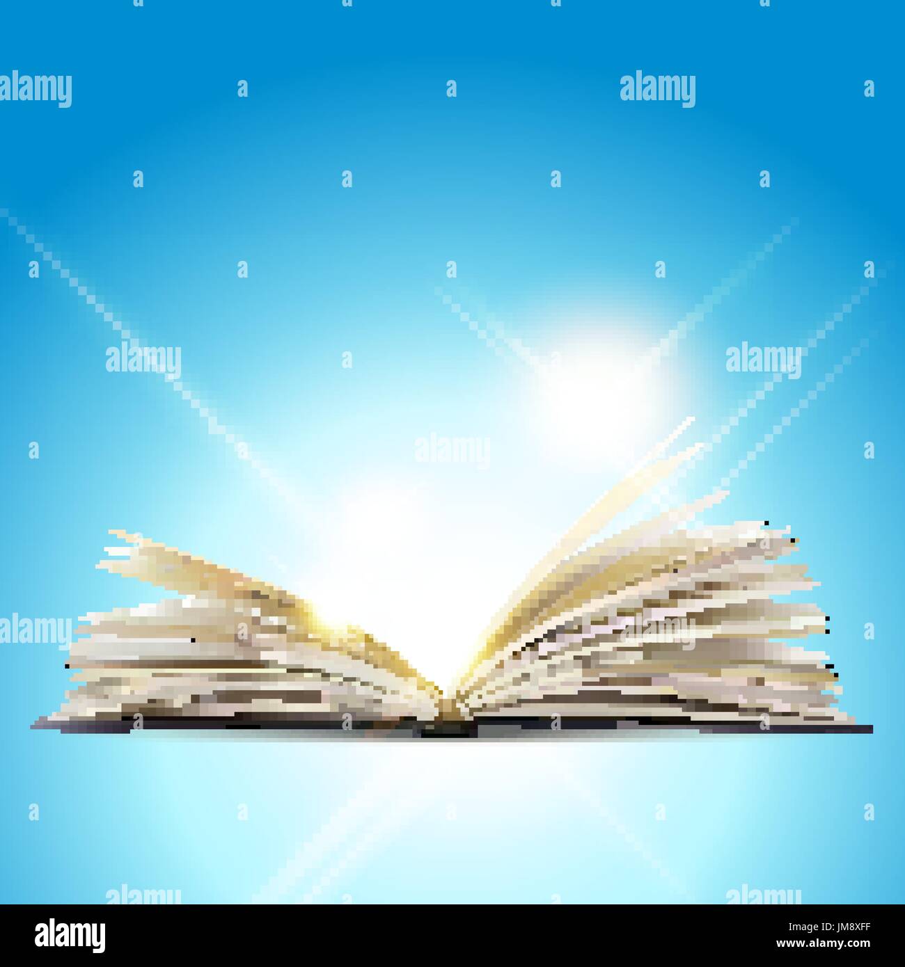 Open book isolated on white background. eps 10 Stock Vector Image & Art ...