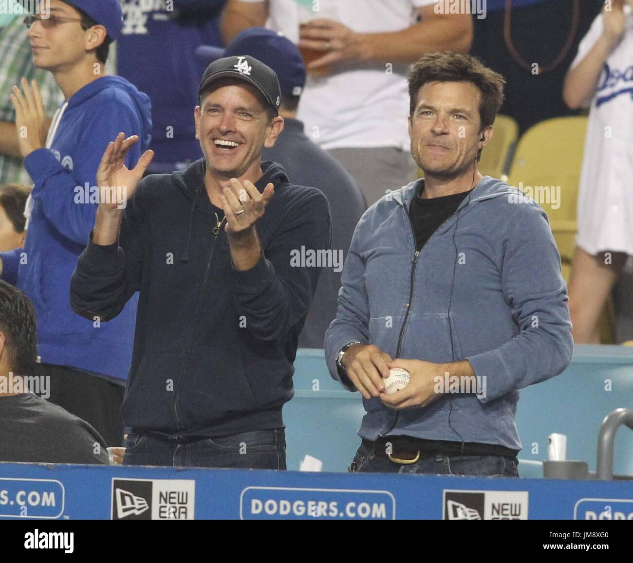 Celebrities at the LA Dodgers game. The Los Angeles Dodgers defeated ...