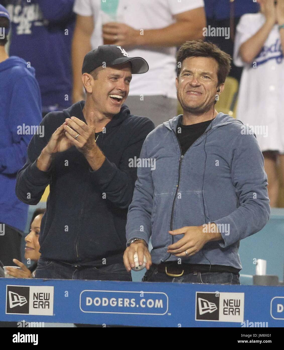 Celebrities at the LA Dodgers game. The Los Angeles Dodgers defeated ...