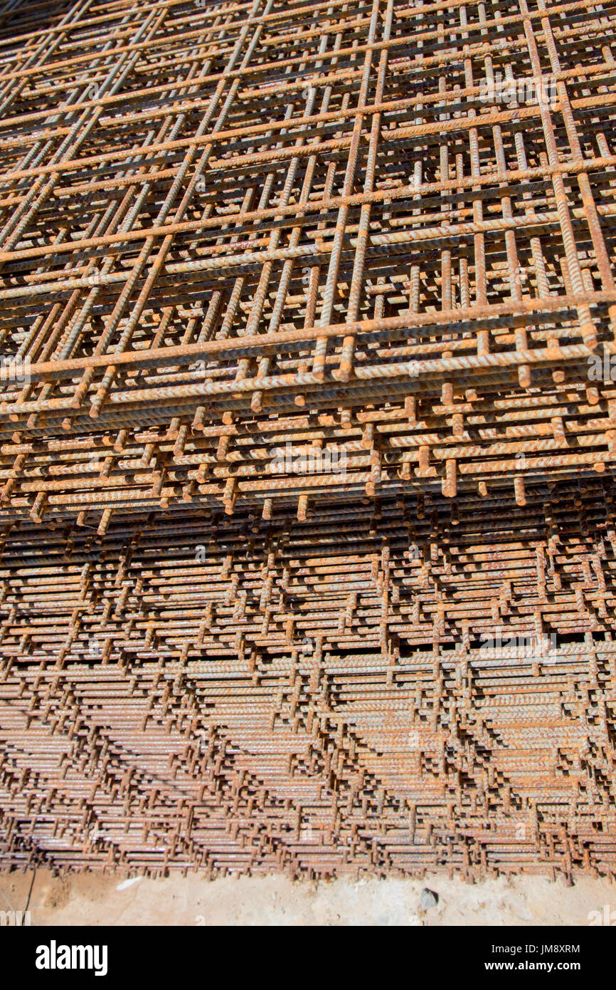 Iron bars reinforcement concrete bars for construction Stock Photo - Alamy