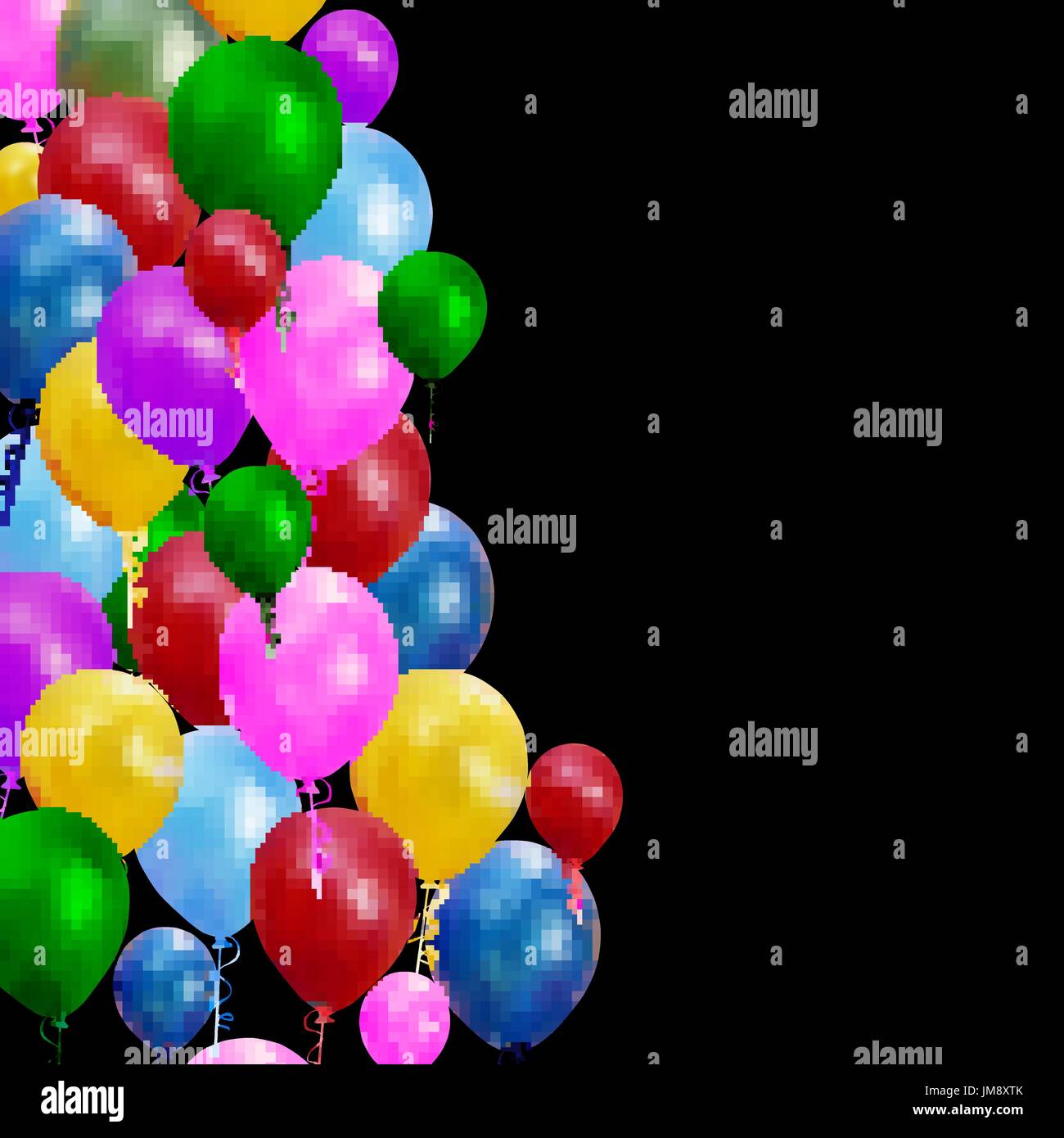 multicolored balloons. background balloons. 10 eps. vector Stock Vector ...
