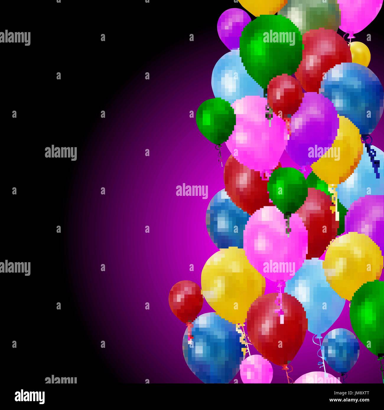 multicolored balloons. background balloons. 10 eps. vector Stock Vector ...