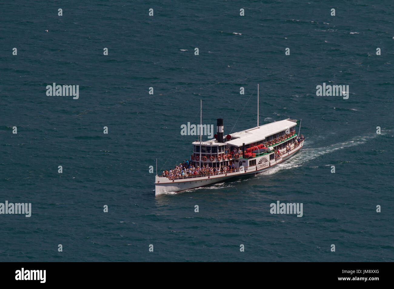 Paddle ferry. Lake Garda. Italy Stock Photo - Alamy