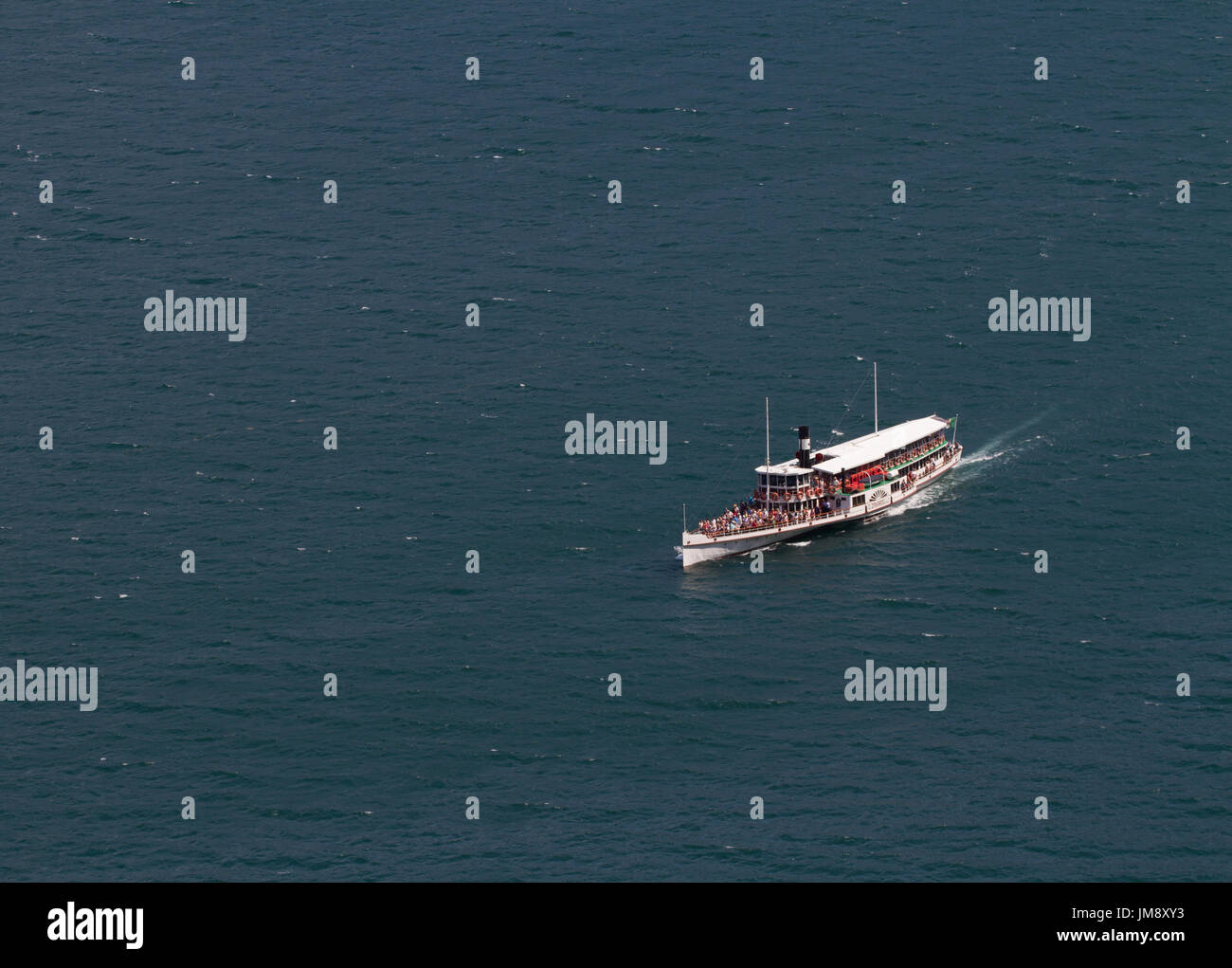 Paddle ferry. Lake Garda. Italy Stock Photo - Alamy