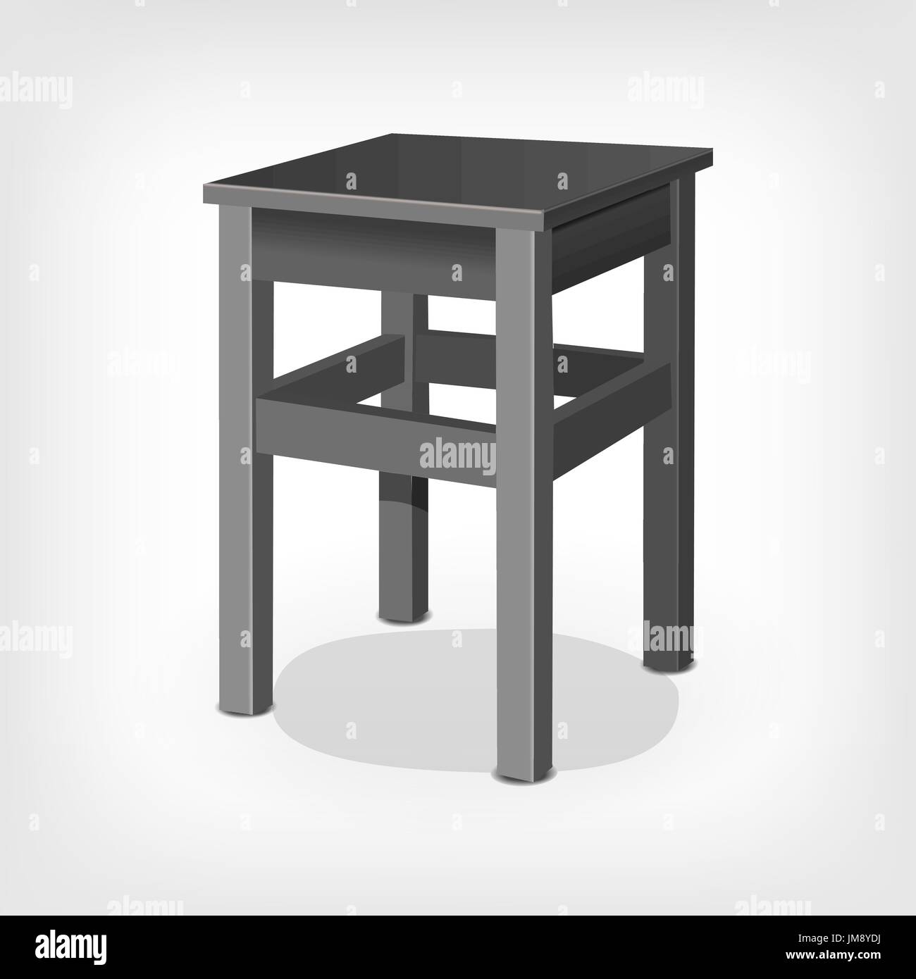 Retro wooden stool. wooden stool vector. 10 eps Stock Vector Image ...